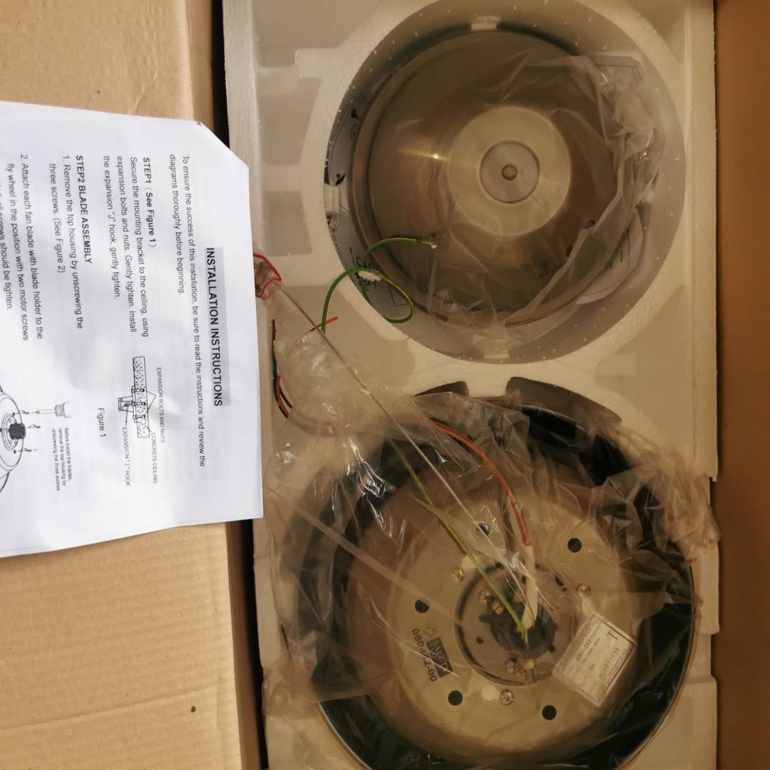 Amasco 54" ceiling fan no light, Furniture & Home Living, Lighting ...