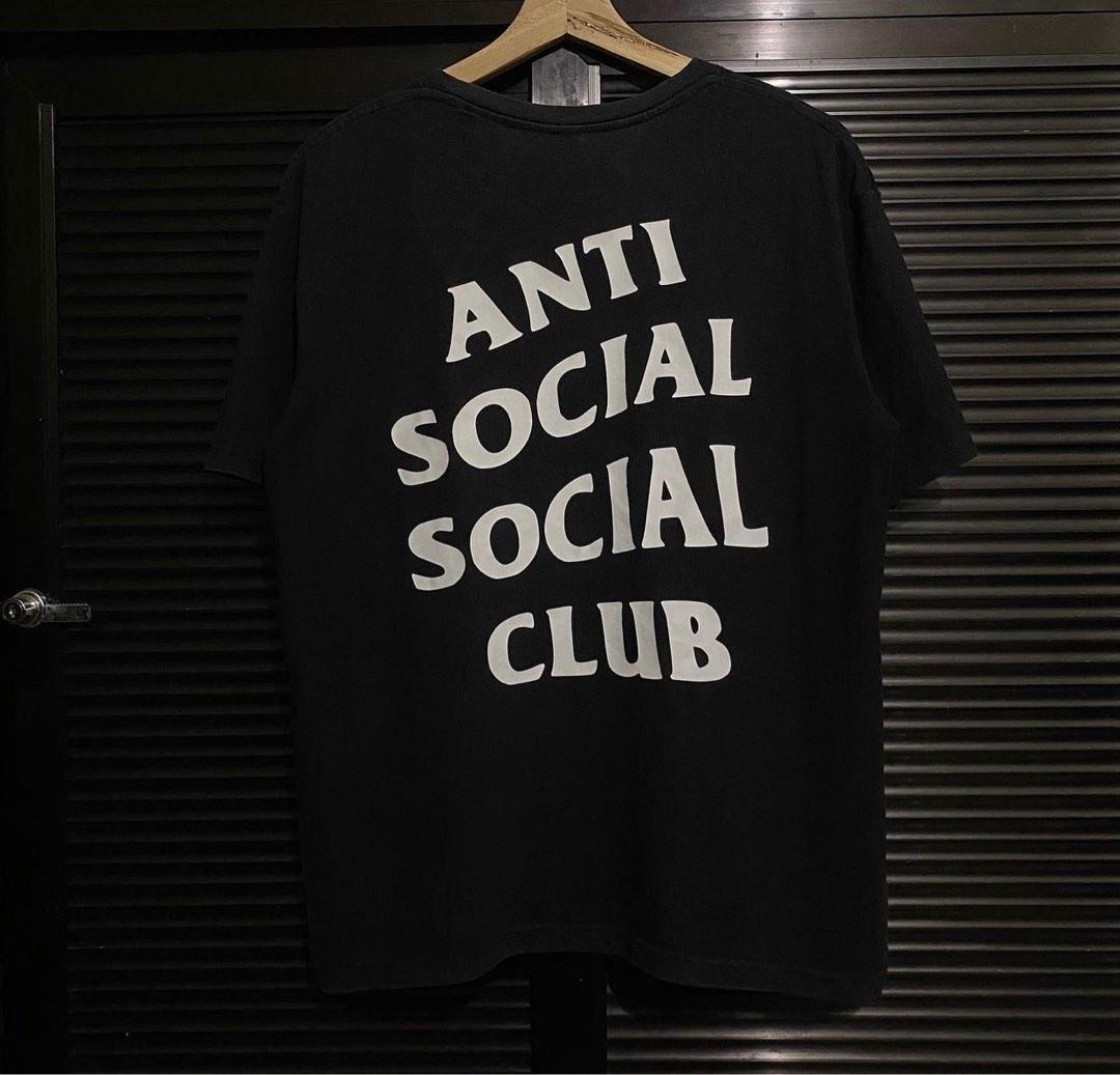ASSC Anti Social Social Club Black Tee Shirt, Men's Fashion, Tops ...