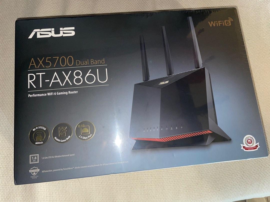 ASUS AX5700 RT-AX86U (wifi6) Router, Computers & Tech, Parts ...