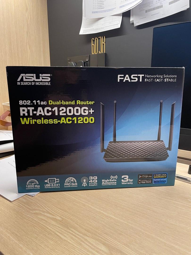 ASUS RT-AC1200G+ Dual-Band Router, Computers & Tech, Parts ...