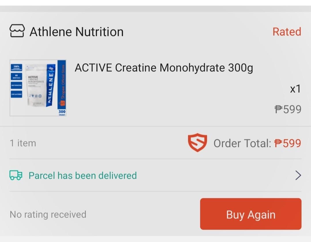 Athlene Active Creatine Monohydrate, Health & Nutrition, Health ...