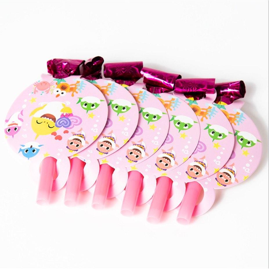 Baby Shark Pink Party Blower (pack of 6), Hobbies & Toys, Stationery ...
