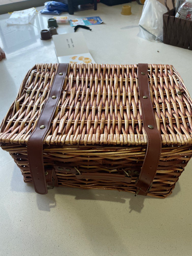 Basket rotan, Furniture & Home Living, Home Improvement & Organisation ...
