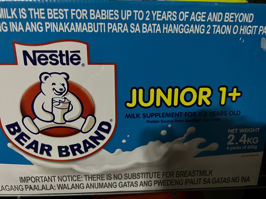 Bear brand Junior 1+ 2.4kg and 2kg, Babies & Kids, Nursing & Feeding, Breastfeeding & Bottle ...