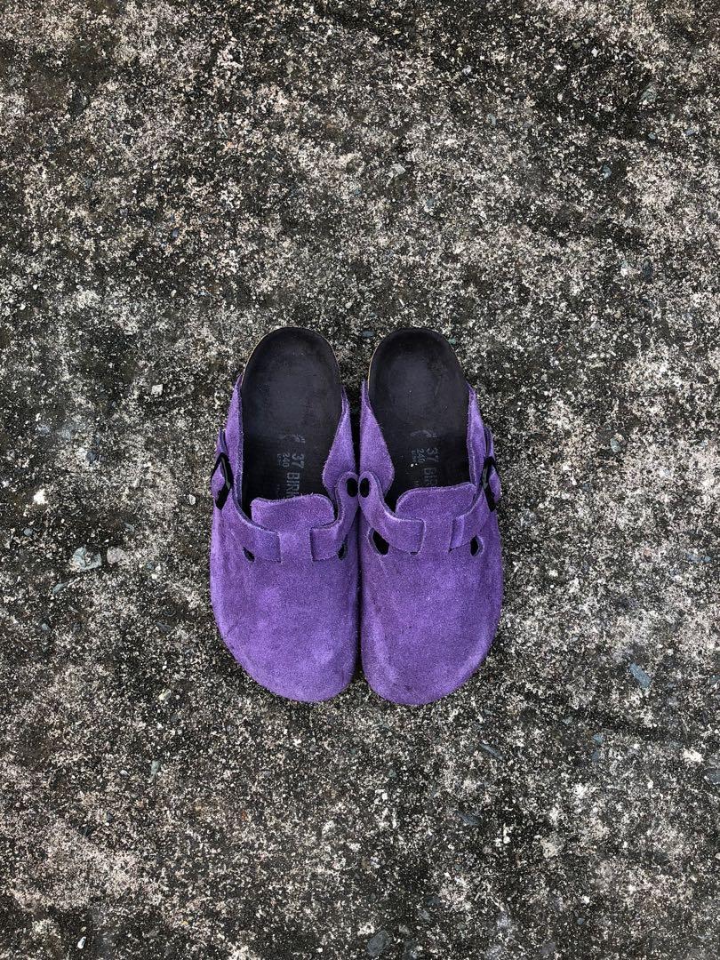 Birkenstock - Clogs - Purple Suede, Women's Fashion, Footwear, Sandals ...