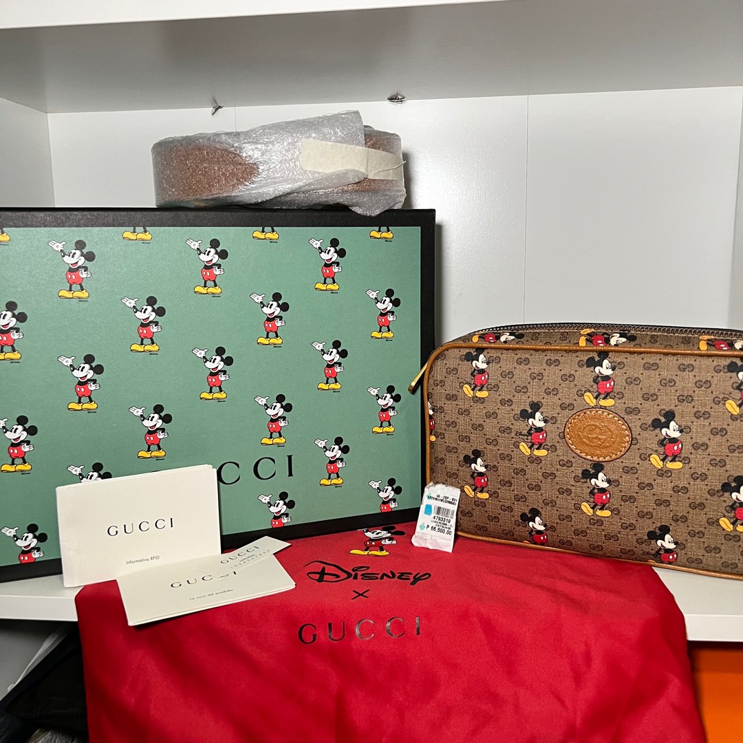 Brandnew Gucci & Mickey Mouse Limited edition, Luxury, Bags & Wallets ...