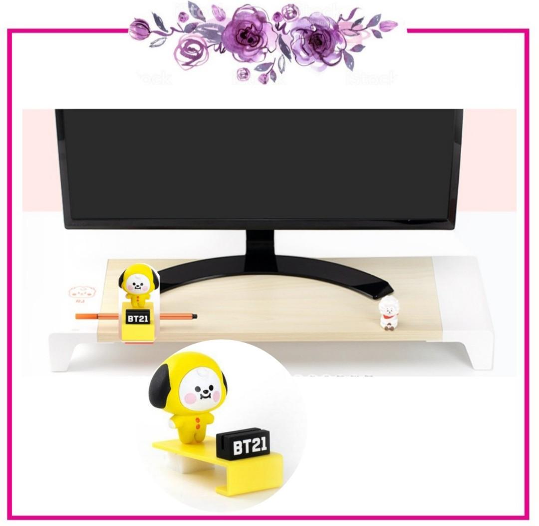 BT21 Chimmy Monitor Stand with Figure Clip, Computers & Tech, Office & Business Technology on ...