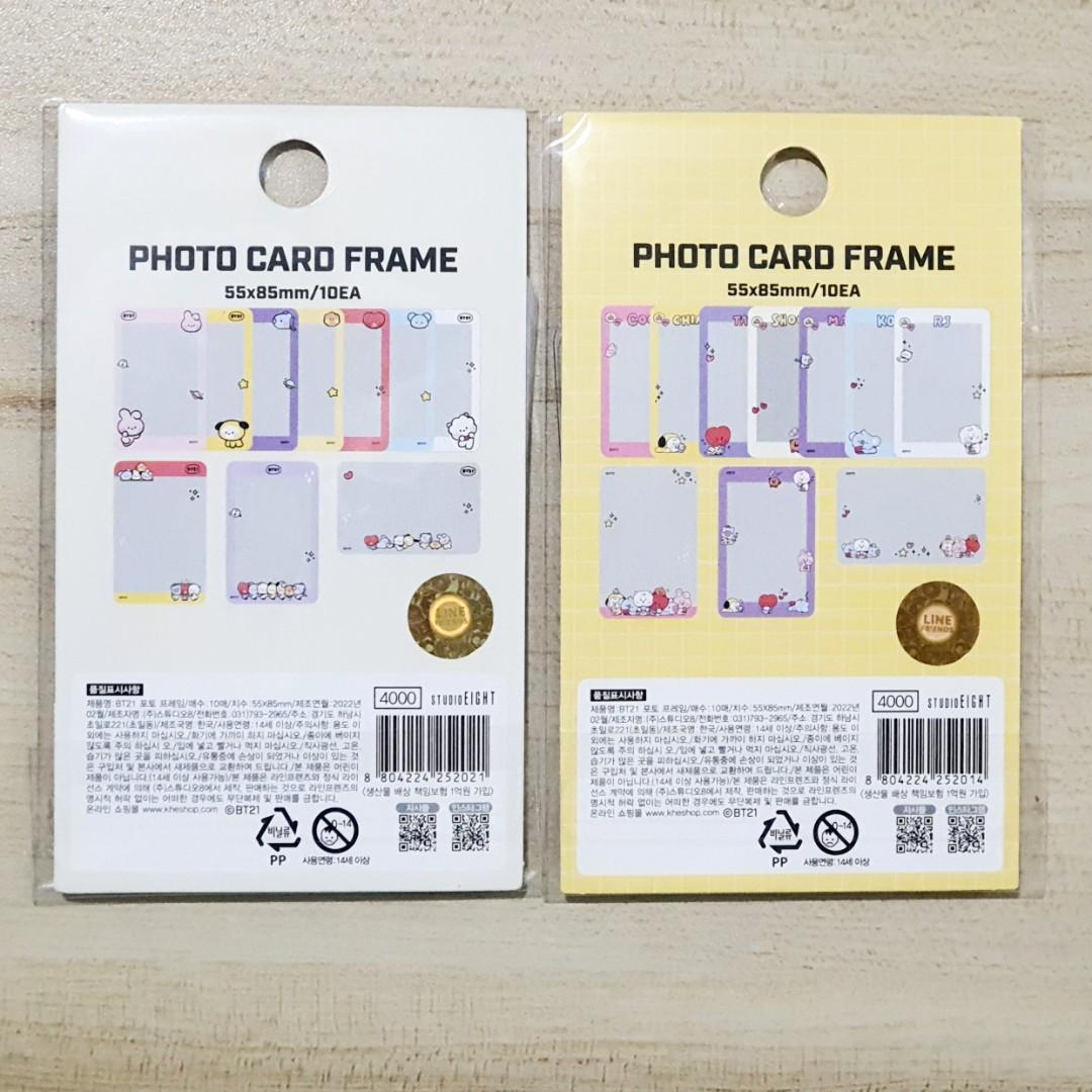 BTS BT21 Photocard Frame 10pcs/pack Official, Hobbies & Toys ...