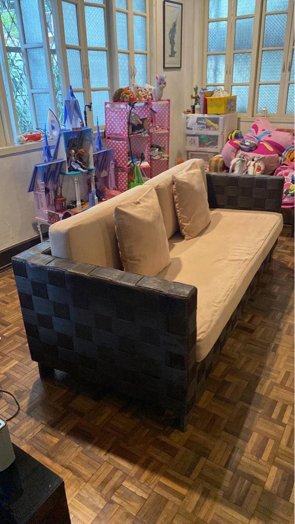 Budji Layug Designer Sofa Set W/ Center Table, Furniture & Home Living ...