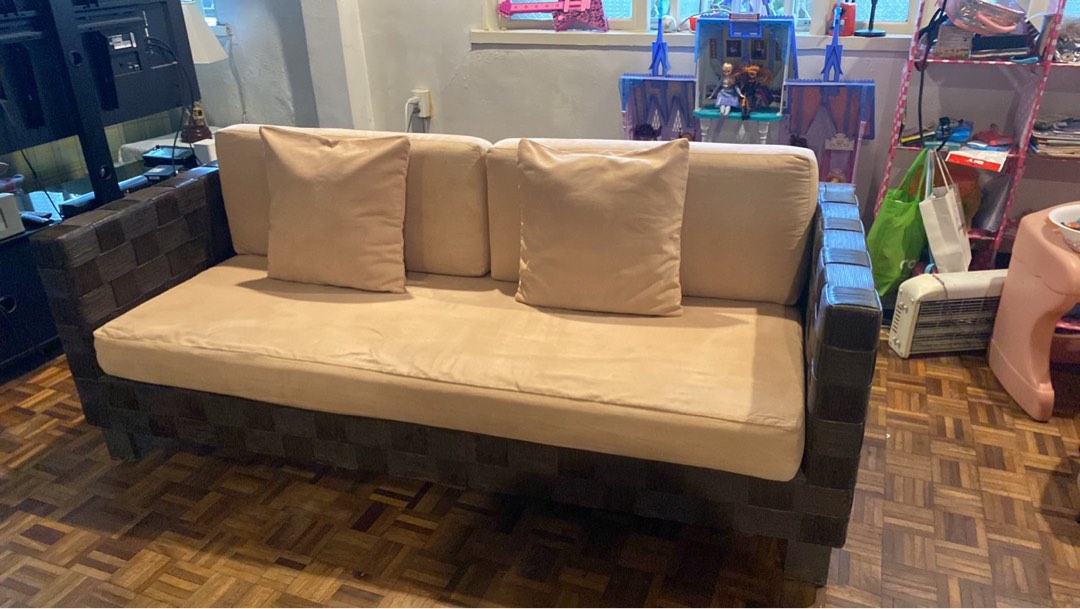 Budji Layug Designer Sofa Set W/ Center Table, Furniture & Home Living ...