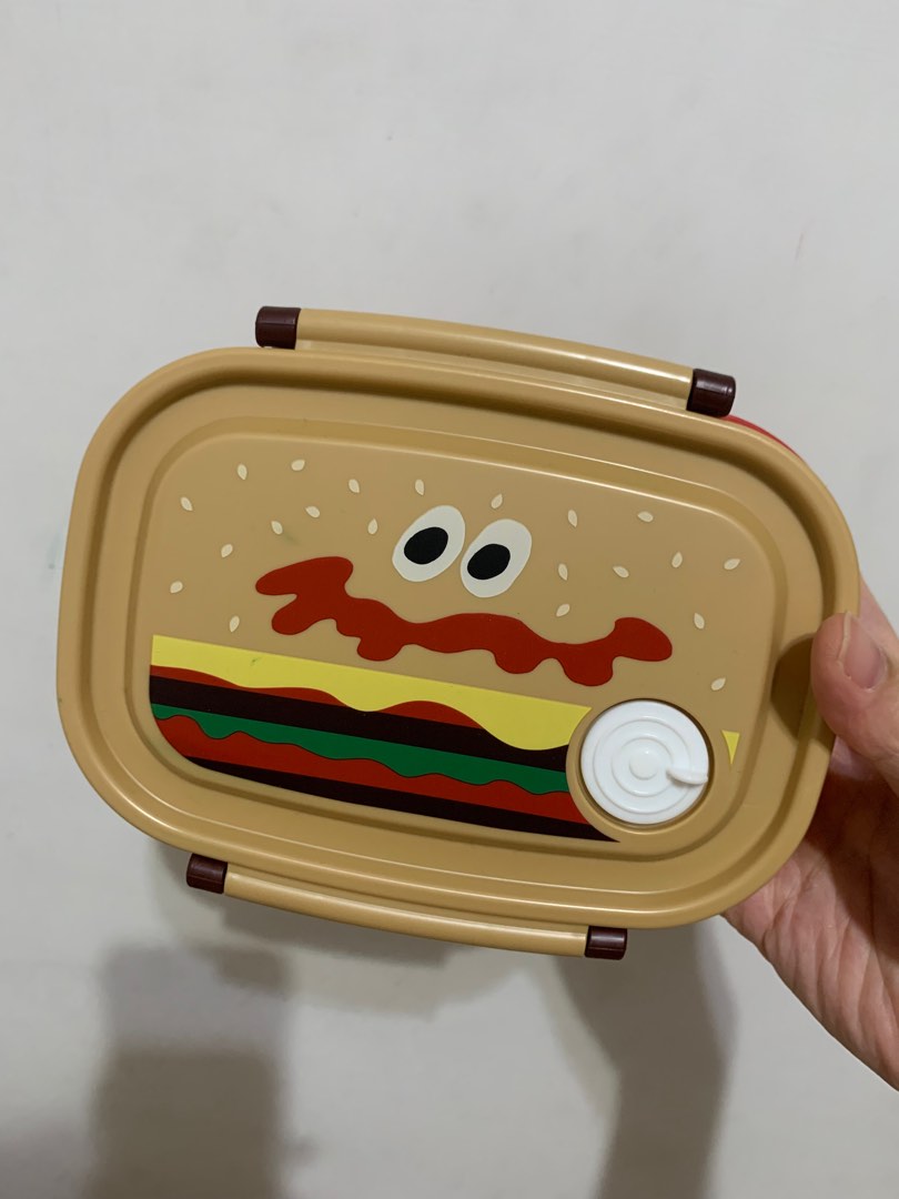 全新/burger conx 漢堡便當盒550ml, 家具及居家用品, 戶外家具在旋轉拍賣