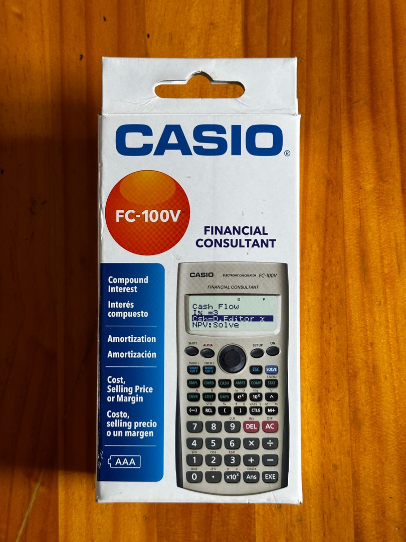 CASIO FC-100V financial calculator, Hobbies & Toys, Stationery & Craft ...