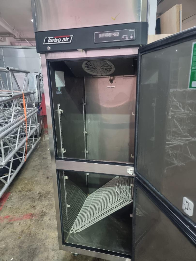 Chiller Standing 2 Door Upright Chiller Turbo Air Stainless Steel Used ...