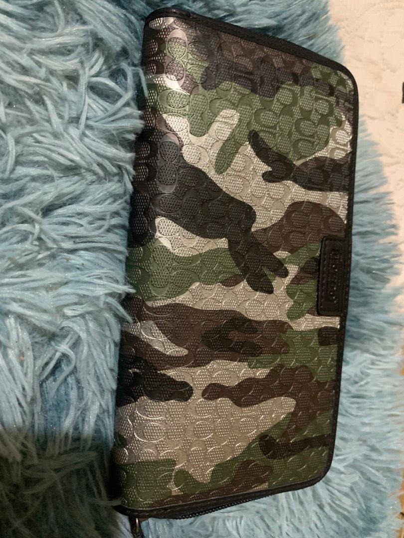 Coach camouflage wallet, Luxury, Bags & Wallets on Carousell