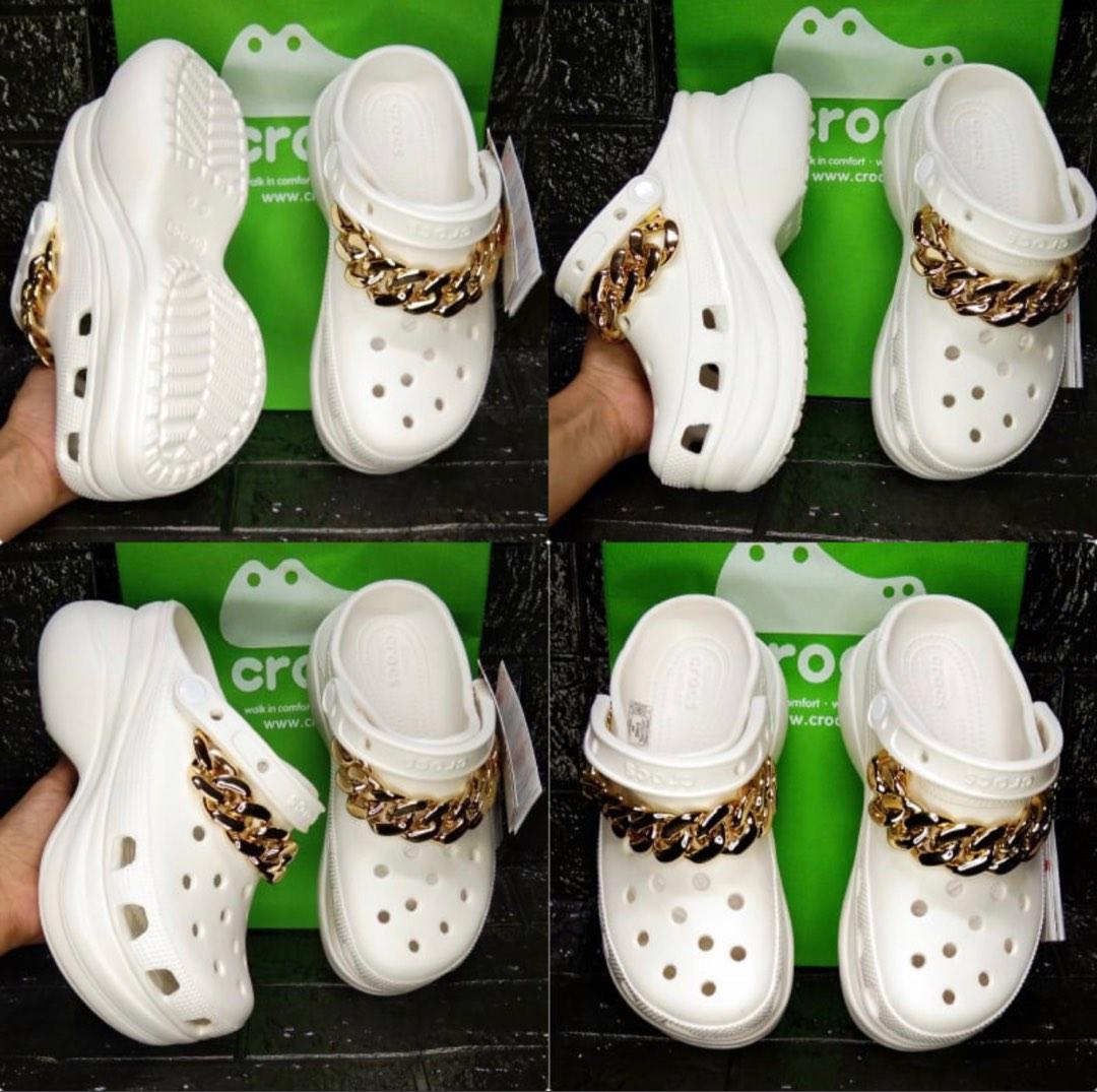 Crocs Bae Clog Chain, Women's Fashion, Footwear, Sandals on Carousell