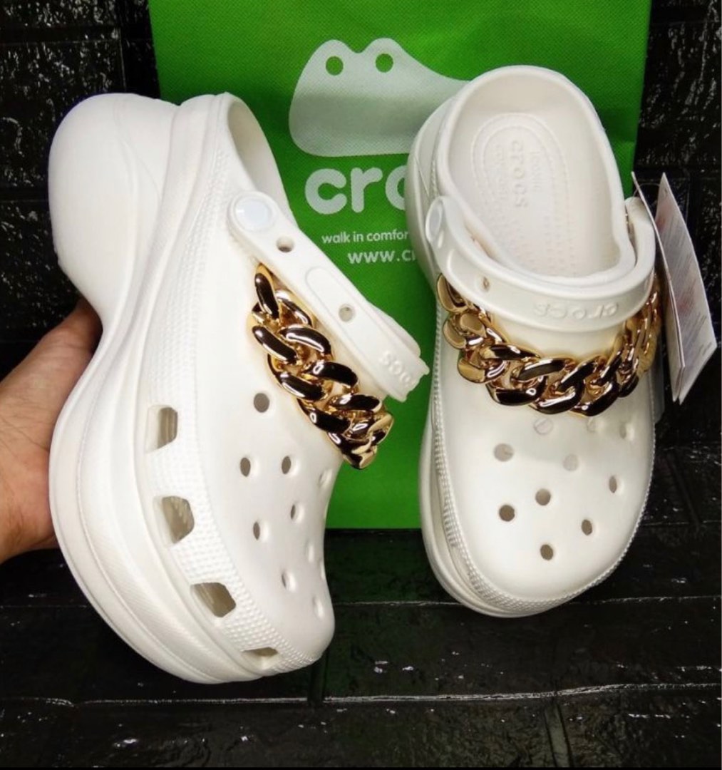 Crocs Bae Clog Chain, Women's Fashion, Footwear, Sandals on Carousell