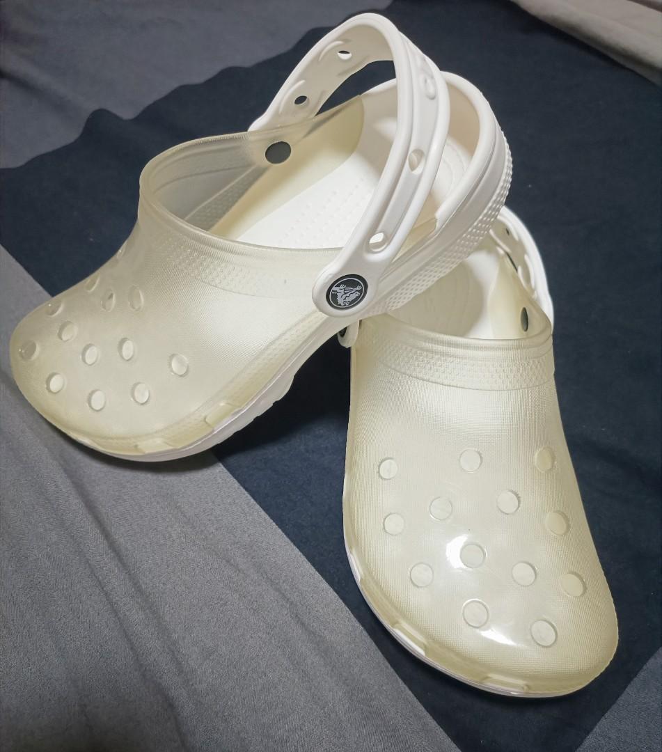 Crocs Classic Translucent W6 (Authentic), Women's Fashion, Footwear ...