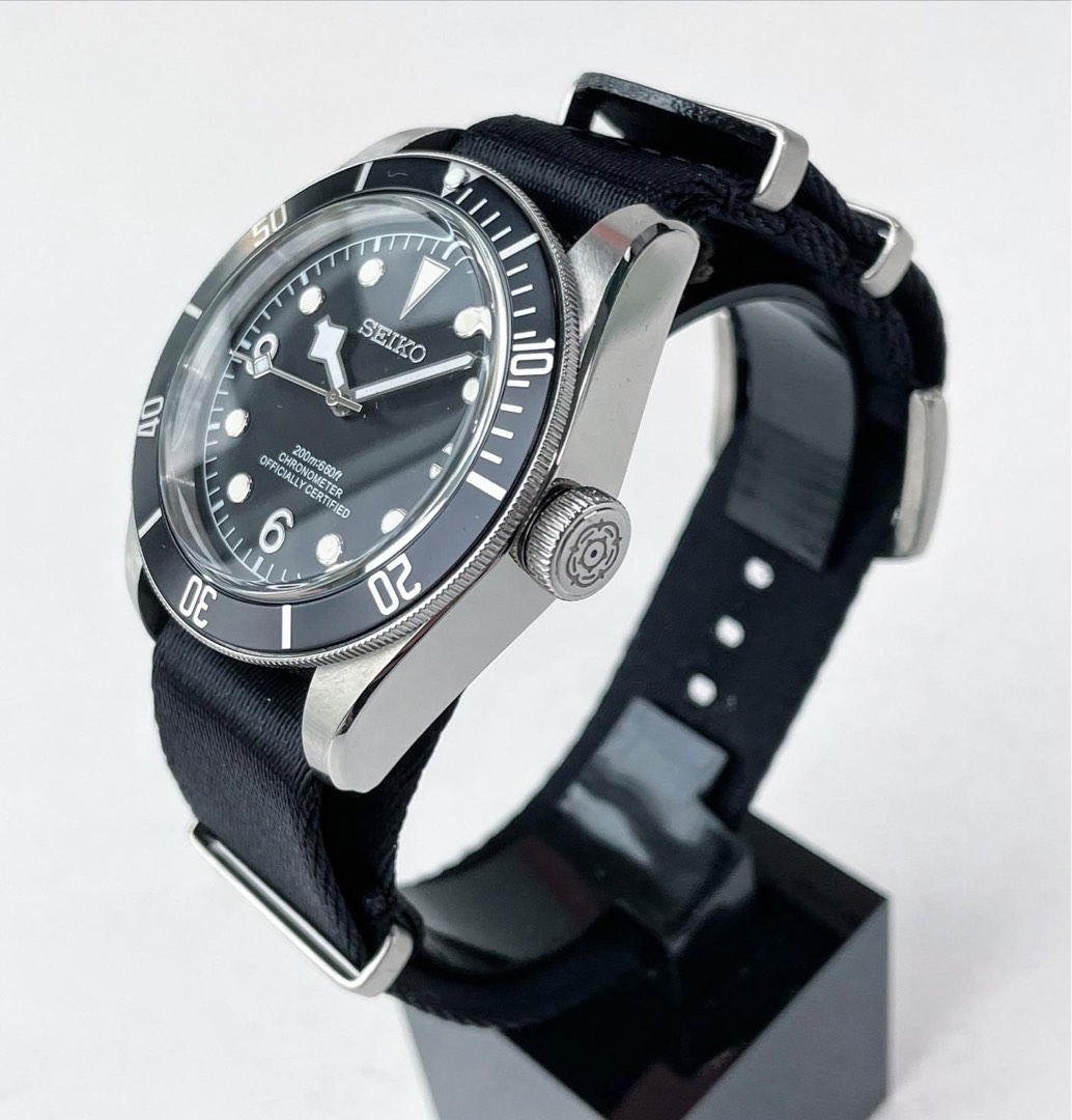 Custom Seiko Mod Black Bay 369, Men's Fashion, Watches & Accessories ...