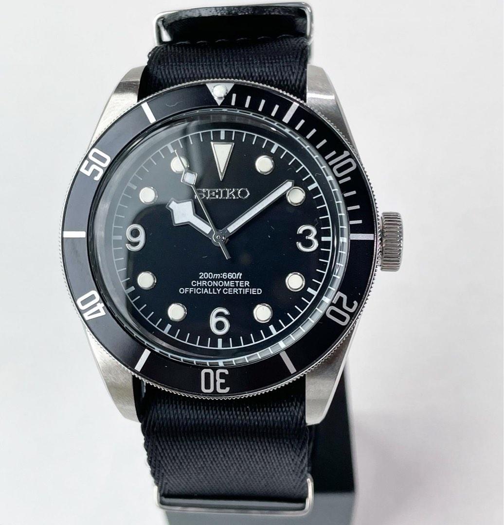 Custom Seiko Mod Black Bay 369, Men's Fashion, Watches & Accessories ...
