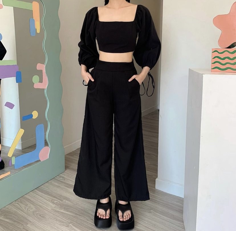 Dear Vidal Wide Leg Trouser, Women's Fashion, Bottoms, Other Bottoms on ...