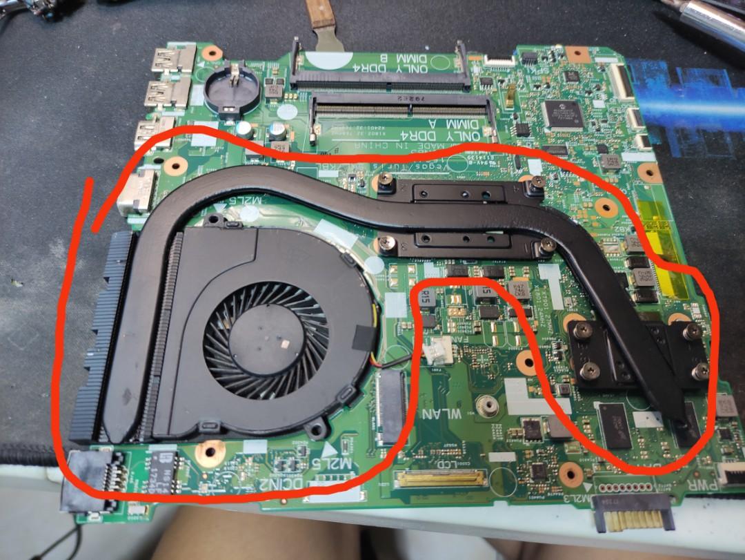 Dell Vostro 15 3568 HEATSINK WITH FAN, Computers & Tech, Parts ...