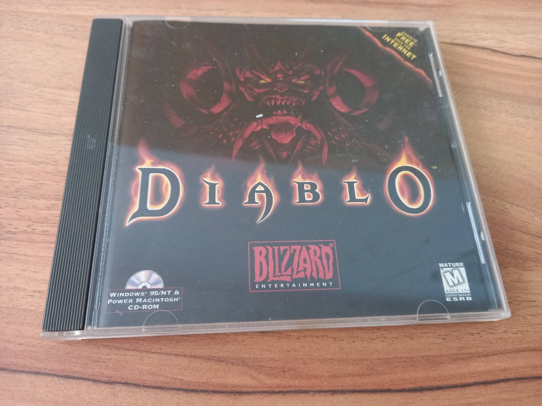 Diablo - PC CD-ROM Windows 95 (PC/Mac), 電子遊戲, 電子遊戲, 其他 - Carousell