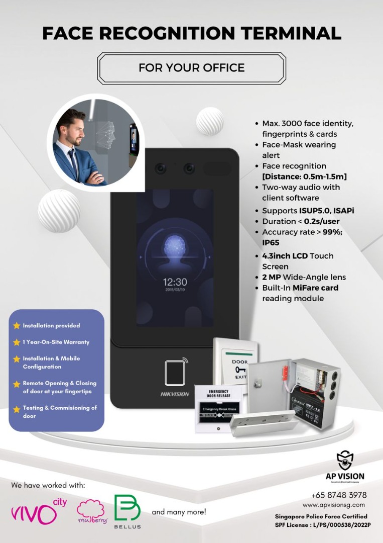 Door Access Controller Facial Recognition & Card, Furniture & Home ...