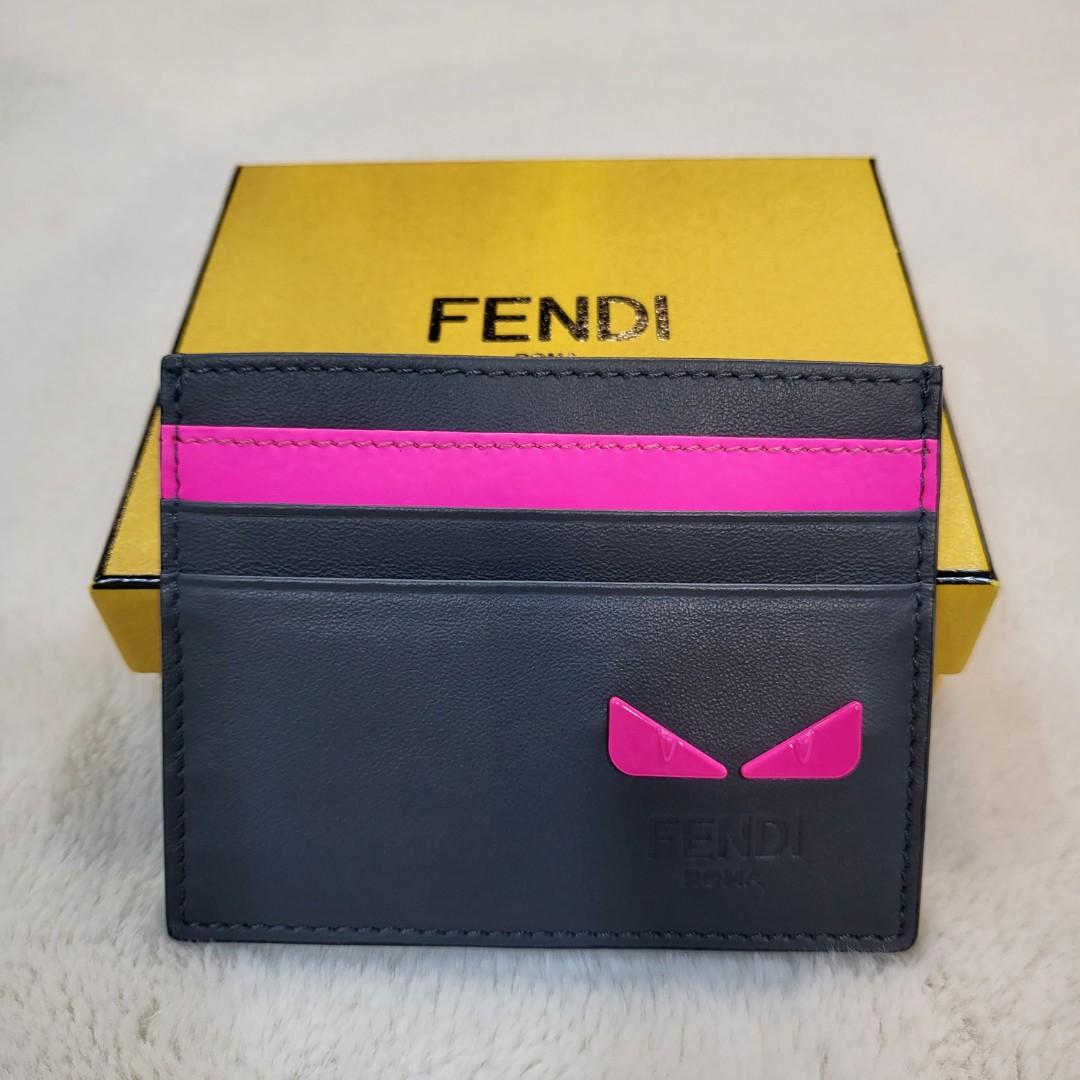 Fendi Card Holder Monster Eyes, Luxury, Bags & Wallets on Carousell