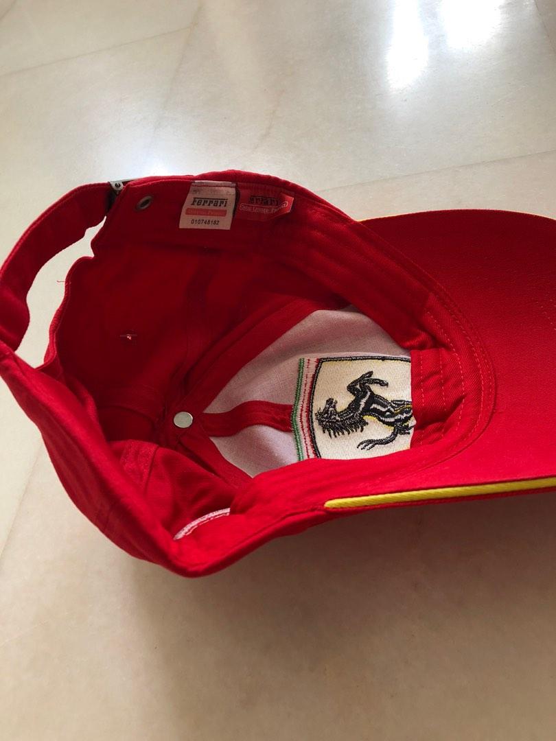 Ferrari Classico Shell Red Cap Genuine, Men's Fashion, Watches ...