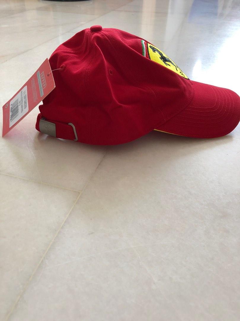 Ferrari Classico Shell Red Cap Genuine, Men's Fashion, Watches ...