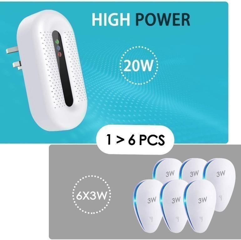 FITFORT Ultrasonic Pest Repeller - 20W High Power Plug-in Pest Control ...