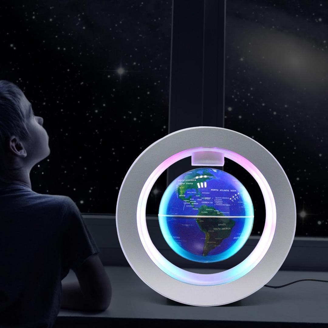Floating Globe 6 Inch Magnetic Levitation Rotating World Map with ...