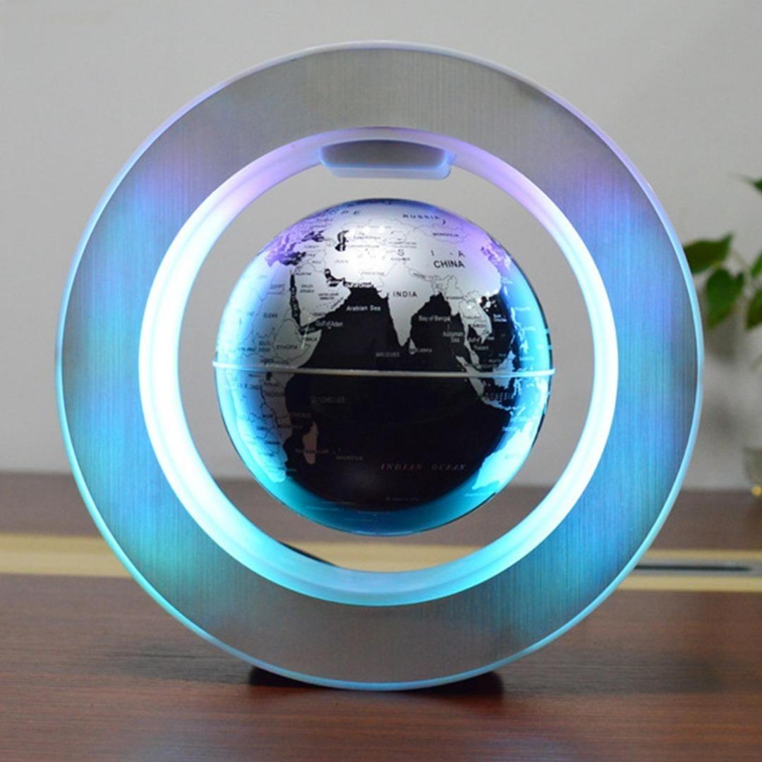 Floating Globe 6 Inch Magnetic Levitation Rotating World Map with ...