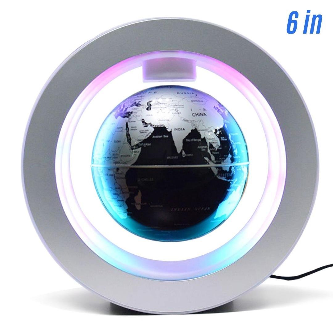 Floating Globe 6 Inch Magnetic Levitation Rotating World Map with ...