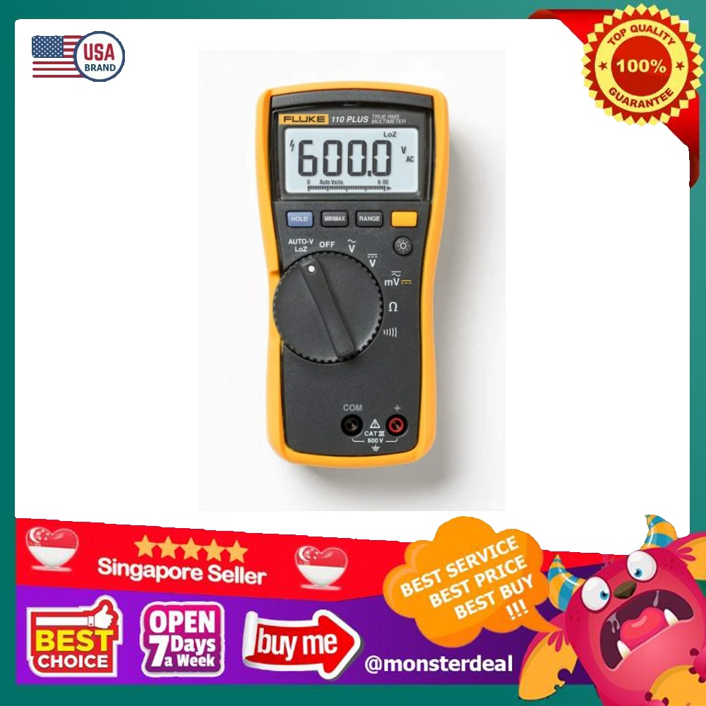 Fluke 110 Plus essential multimeter true-rms 772343, Everything Else on ...