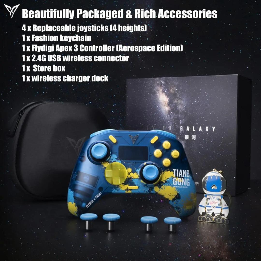 Flydigi Apex 3 Elite Wireless Gaming Controller - Aerospace Edition, Video Gaming, Gaming ...