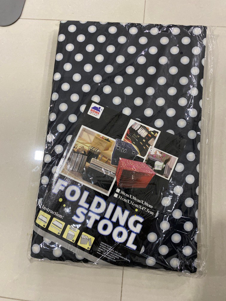 Folding Stool Box, Furniture & Home Living, Home Improvement ...