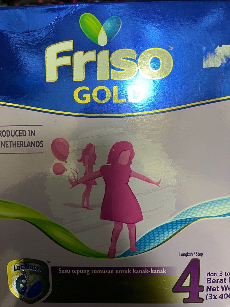 Friso Gold 4 - 1.2kg formula milk powder refill (3 x 400g)., Babies ...