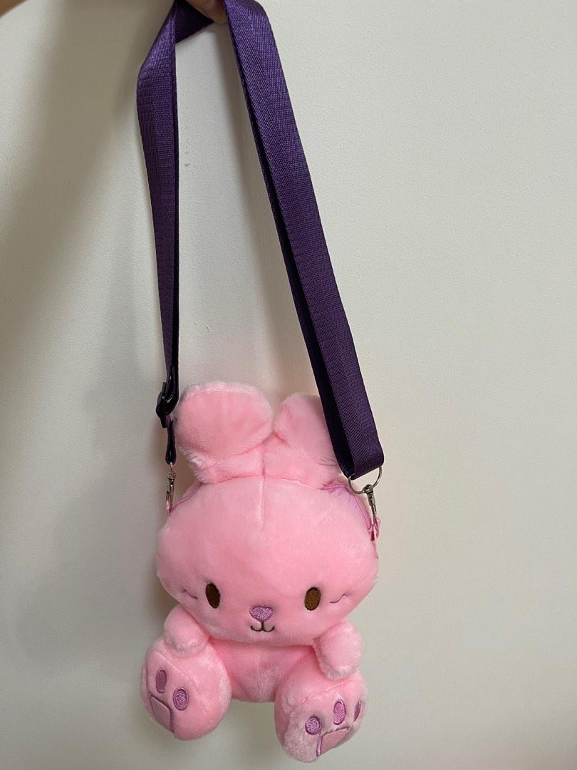 Fun claw rabbit with sling strap / rabbit plushie/ assorted plushies ...