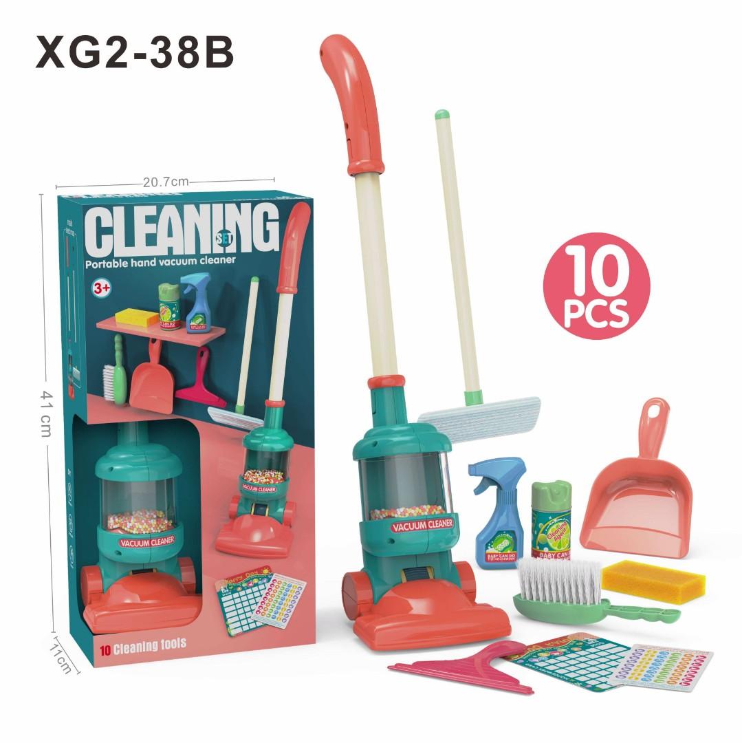Funny 10 Pieces For Kids Plastic Handheld Pretend Play Cleaning Set ...