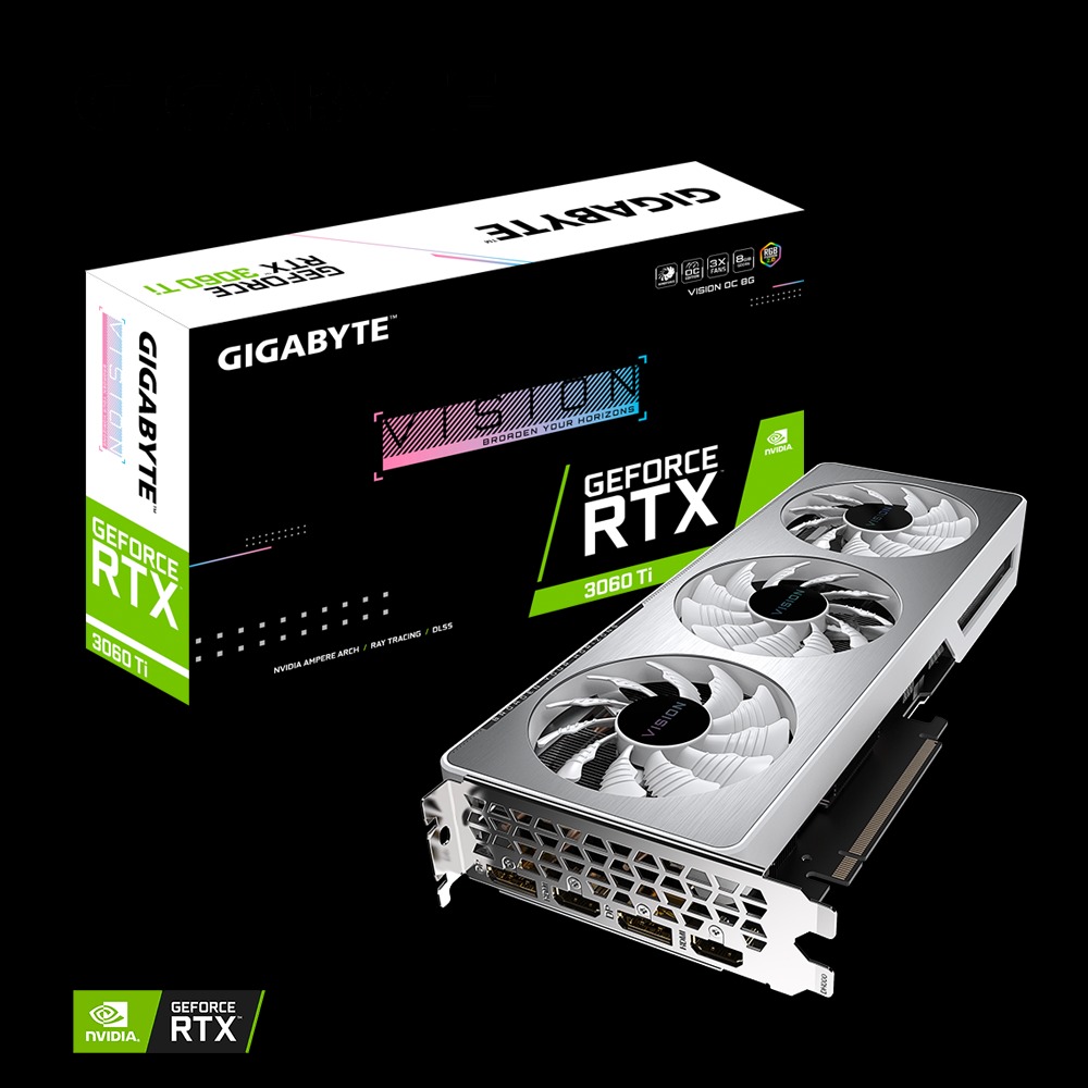 GIGABYTE RTX 3060 TI VISION OC 8GB, Computers & Tech, Parts ...