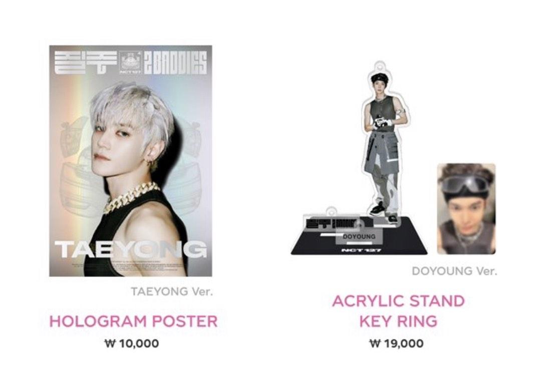 (GO) NCT 127 2 BADDIES Official MD taeyong taeil johnny mark jungwoo doyoung yuta haechan ...