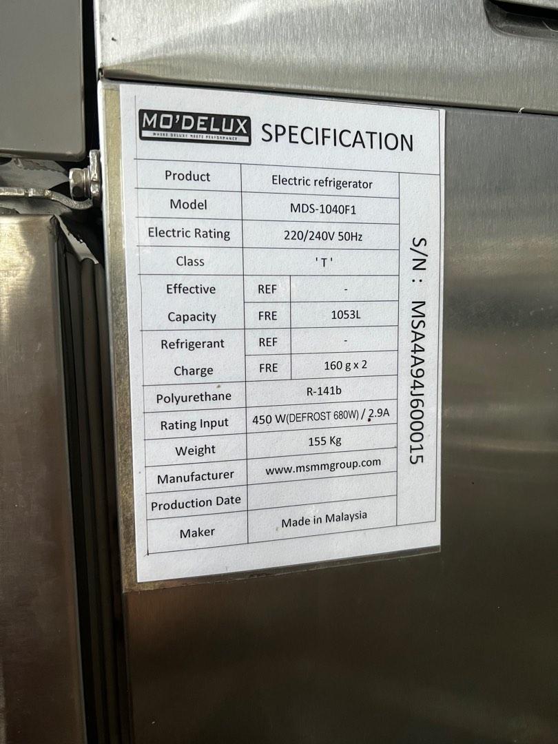 Good condition! Big volume Modelux 4 door freezer Lassele 4 door ...