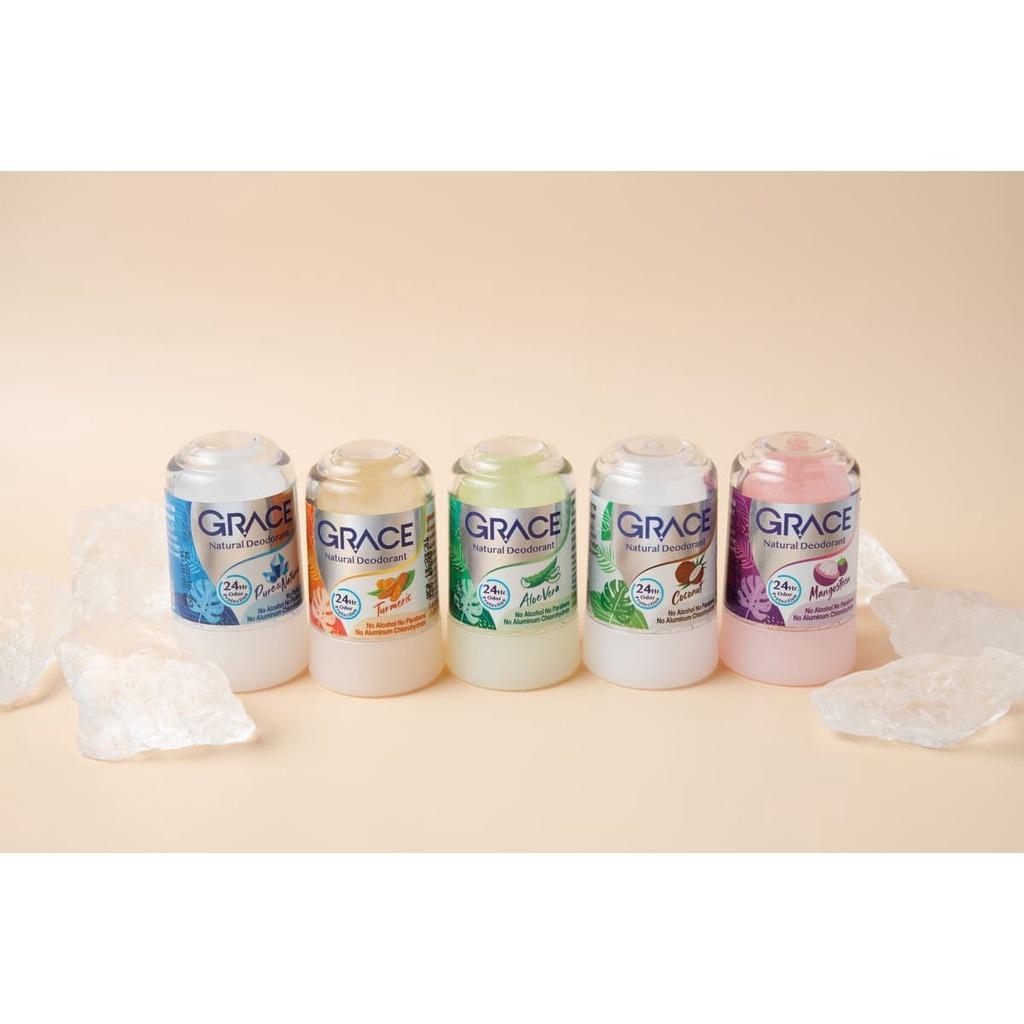 Grace Crystal Deodorant Roll-on Antiperspirant Body Smell Crystal 100% ...