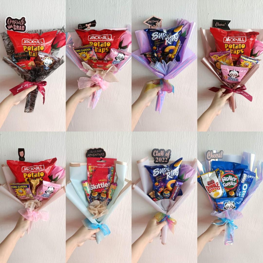 Graduation Snack Bouquet, Hobbies & Toys, Stationery & Craft, Flowers ...