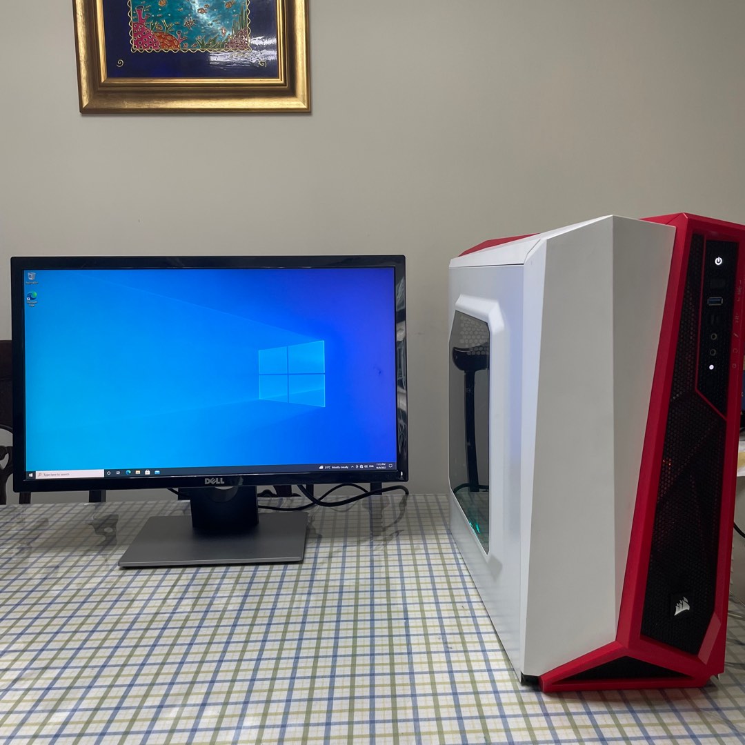 Gtx 1070 Gaming PC + Monitor Setup / Desktop / Workstation / Office PC ...