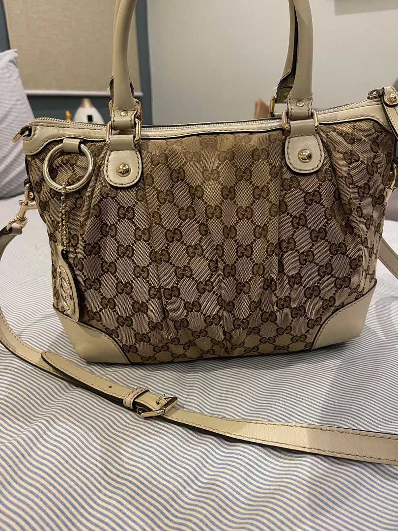 gucci monogram tote bag, Luxury, Bags & Wallets on Carousell