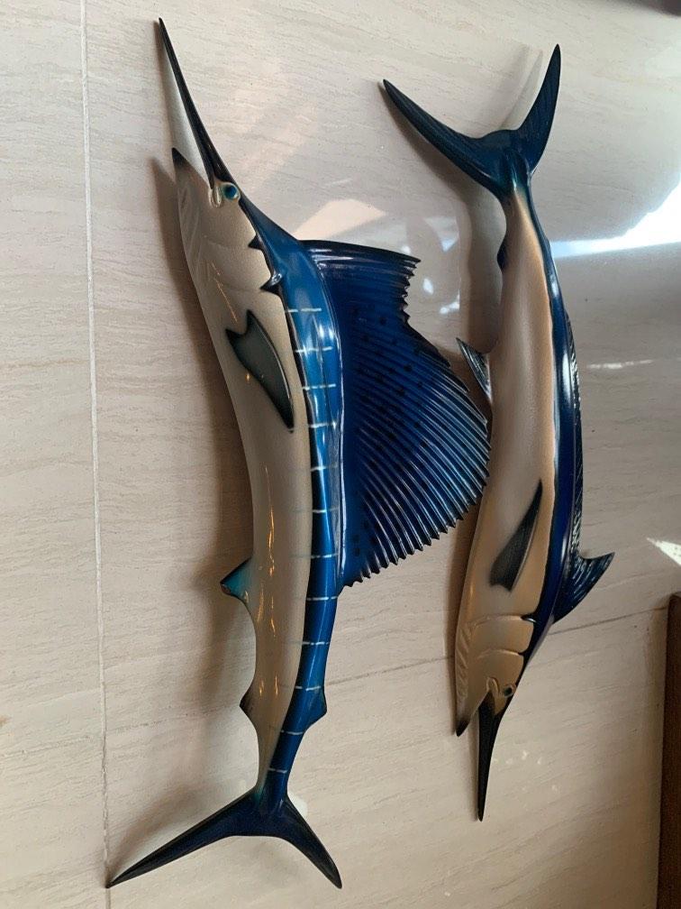Handmade fiber glass Black marlin & sailfish, Furniture & Home Living ...