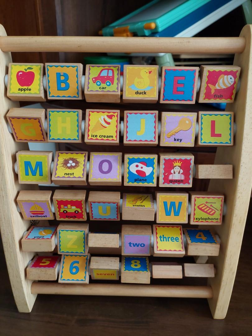 Hape Alphabet Abacus, Babies & Kids, Infant Playtime on Carousell
