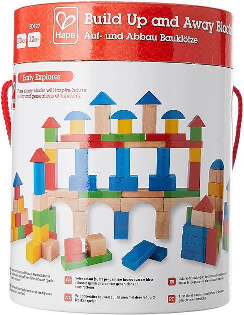Hape Build Up and Away Blocks, Hobbies & Toys, Toys & Games on Carousell